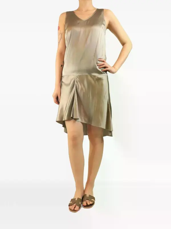 Brunello Cucinelli Sleeveless Midi Dress - Neutrals