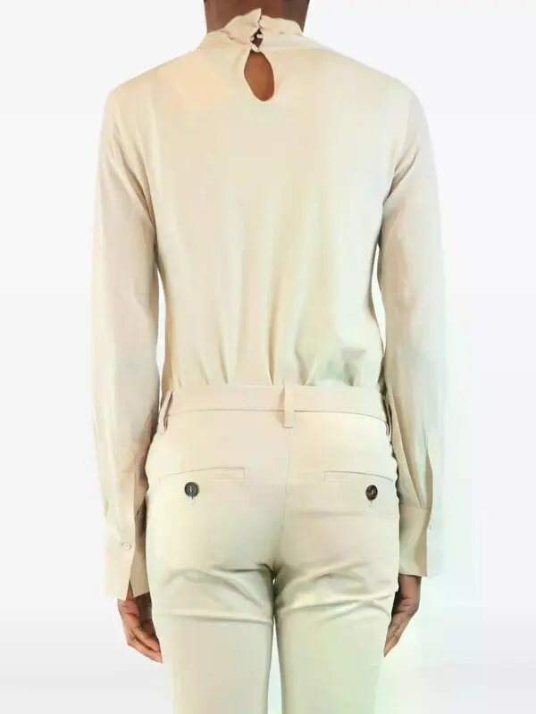 Brunello Cucinelli High-neck Long-sleeve Top