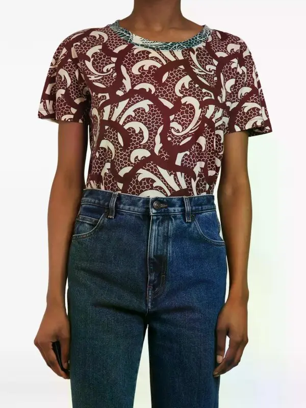 Dries Van Noten Printed T-shirt - Red