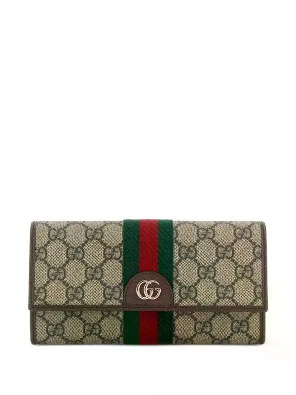 Gucci Ophidia Gg Supreme Canvas Wallet - Neutrals