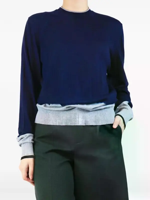 LANVIN Tie-dye Crew Neck Sweater