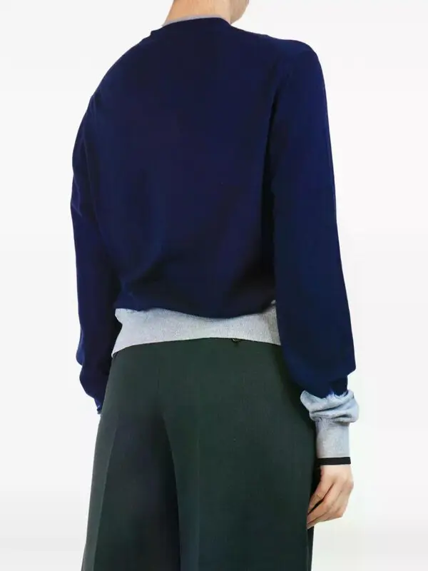 LANVIN Tie-dye Crew Neck Sweater