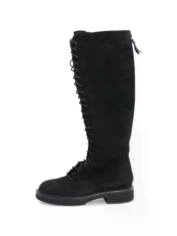 Khaite Lace-up Suede Knee-high Boots