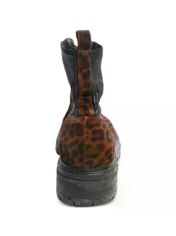 GIANVITO ROSSI Leopard-print Lace-up Ankle Boots