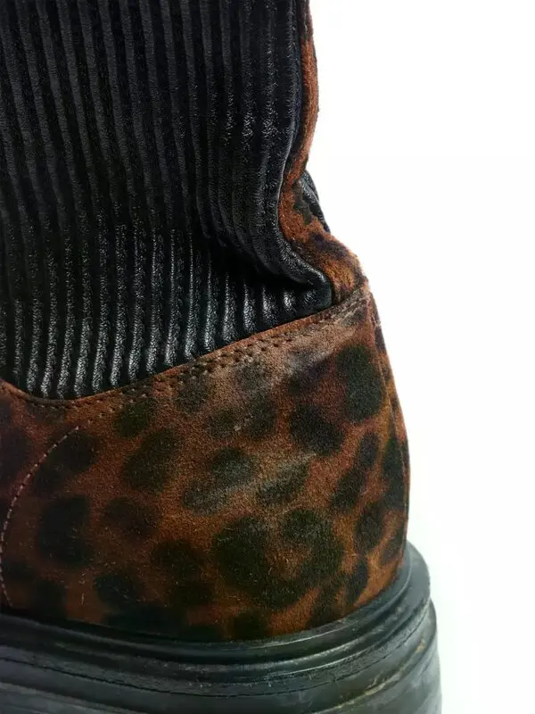 GIANVITO ROSSI Leopard-print Lace-up Ankle Boots