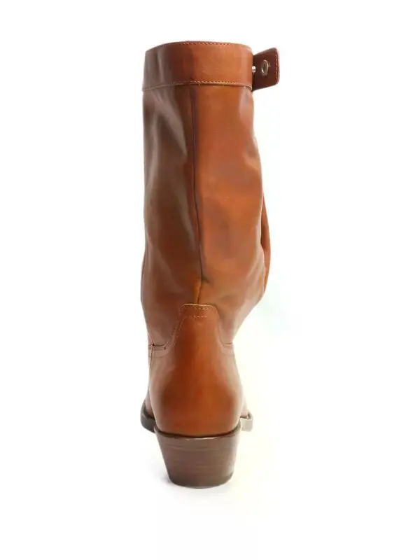 ISABEL MARANT VINTAGE Leather Cowboy Boots