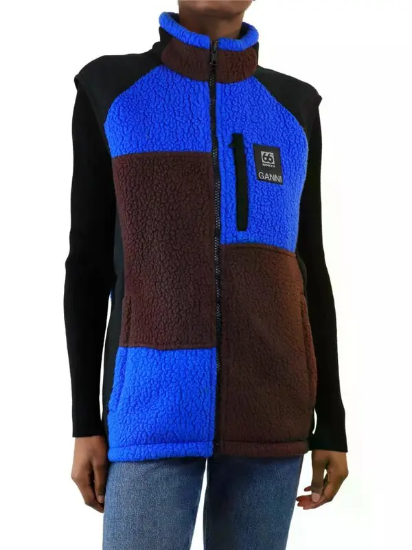 GANNI Color-block Fleece Vest