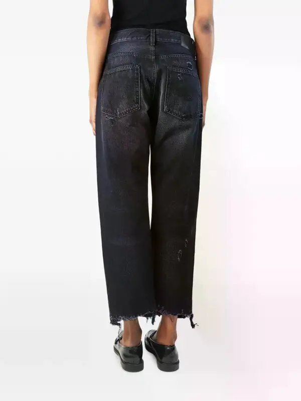 R13 Distressed Cropped Jeans