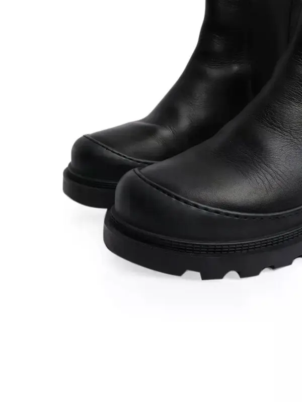 Loewe Logo-detail Leather Chelsea Boots