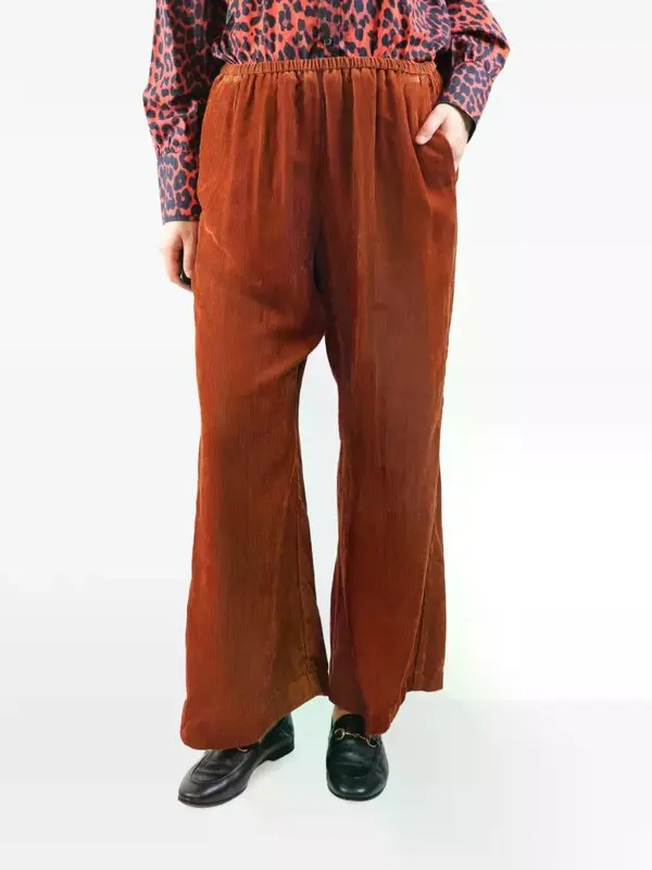 FORTE_FORTE Corduroy Elasticated Wide Leg Trousers