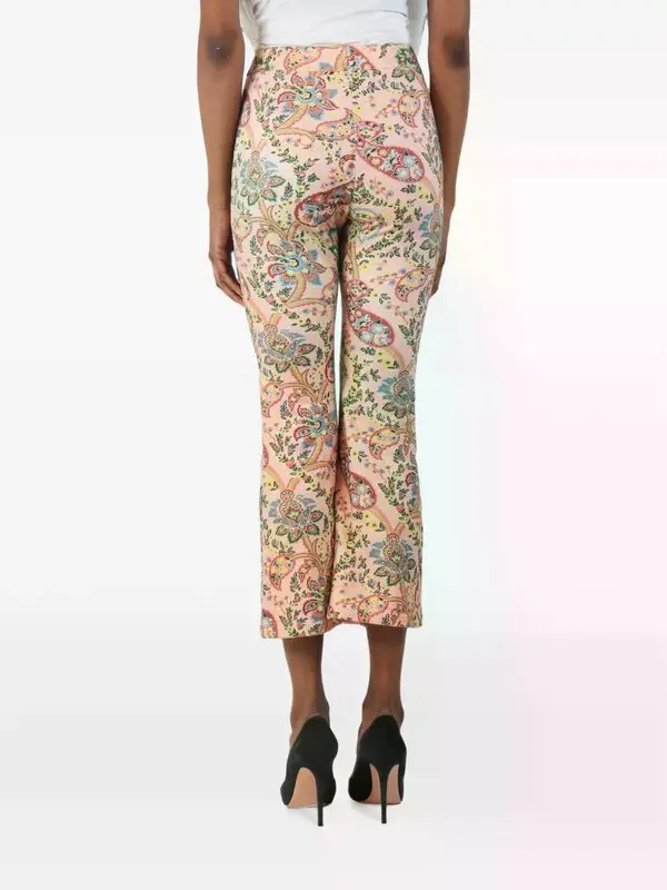 Etro Floral Paisley-print Cropped Trousers