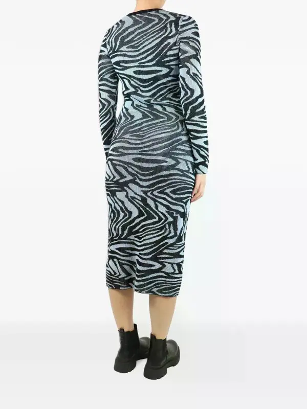 Stine Goya Abstract Print Ribbed Dress