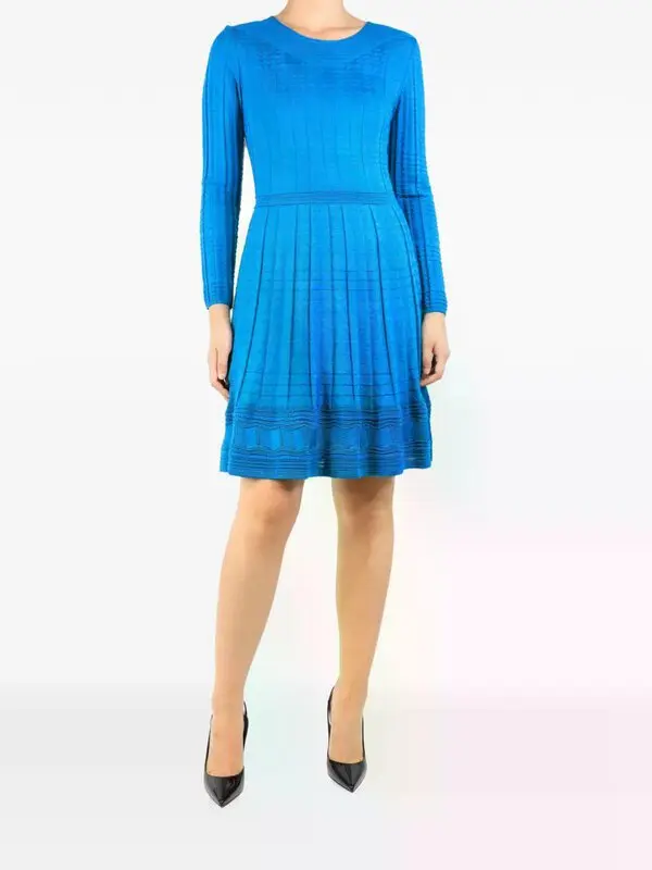 Missoni Pleated Long-sleeve Dress