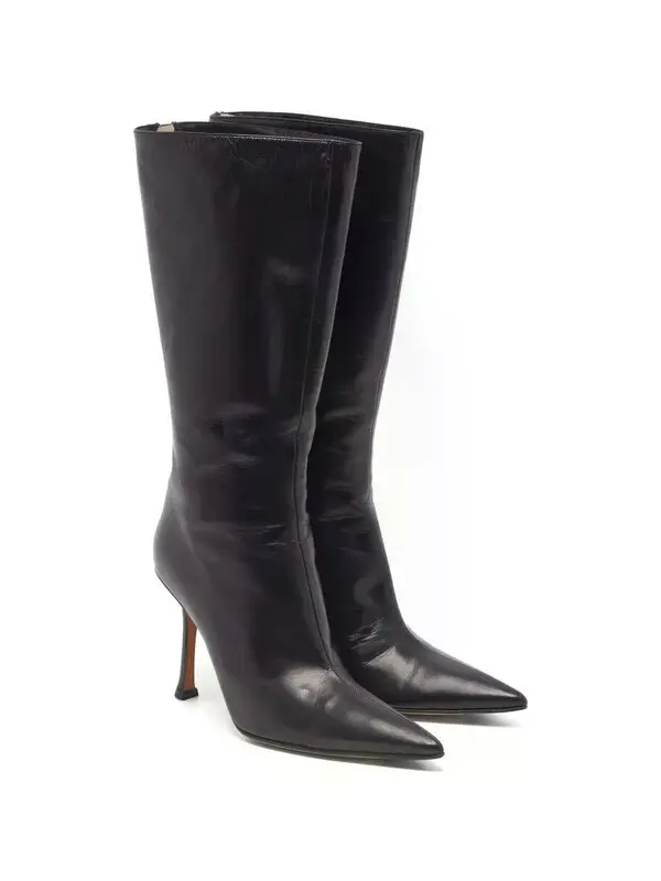 JIMMY CHOO Mid-calf Leather Boots
