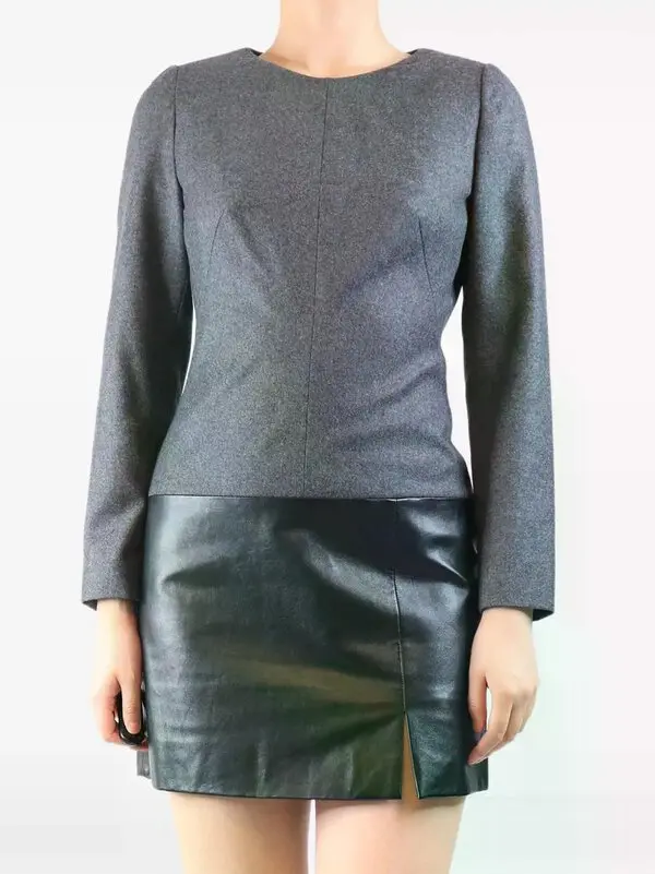 Alexander McQueen Paneled Mini Dress - Black