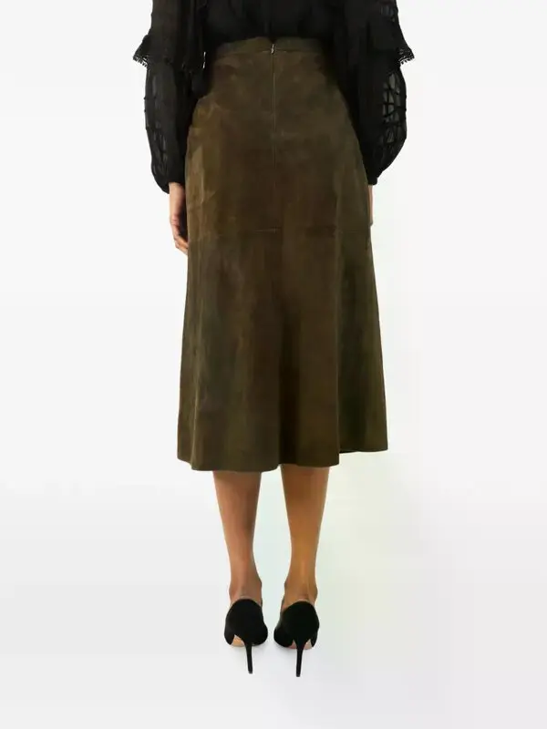 Max Mara Zip-up Midi Skirt
