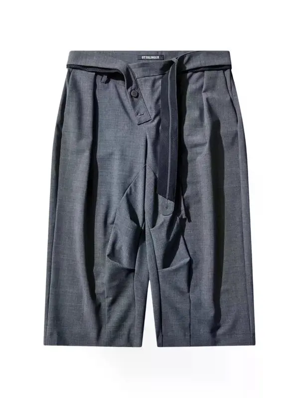 Ottolinger Asymmetric Strapped Shorts - Grey