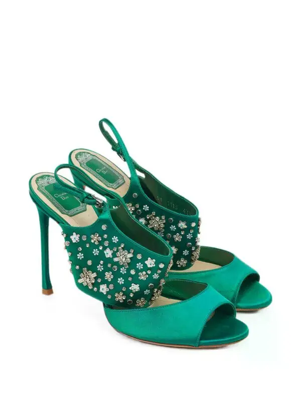 Dior Crystal-embellished Ankle-strap Sandals