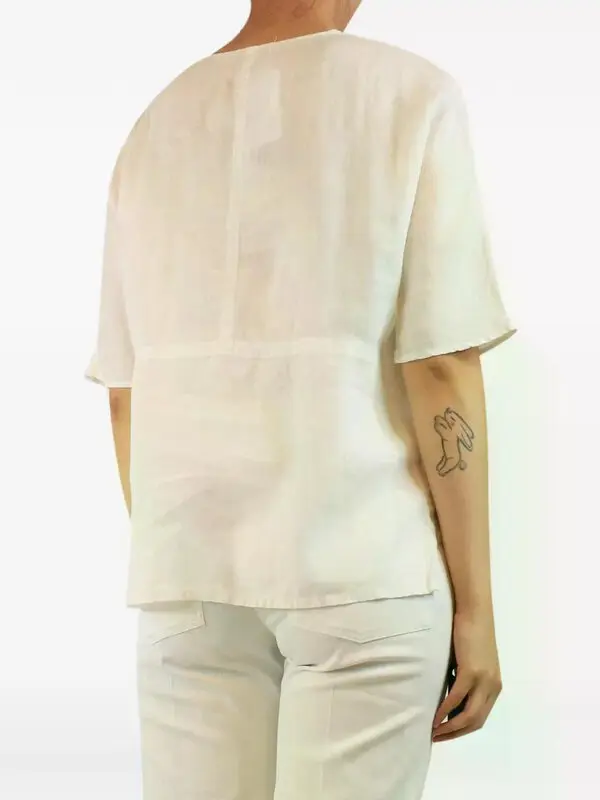 JAMES PERSE V-neck Linen Blouse