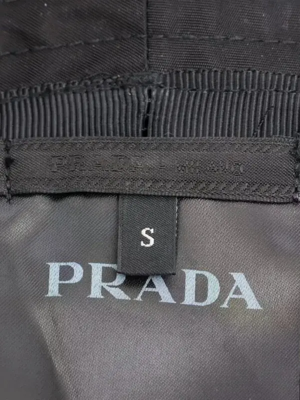 Prada Logo Patch Bucket Hat