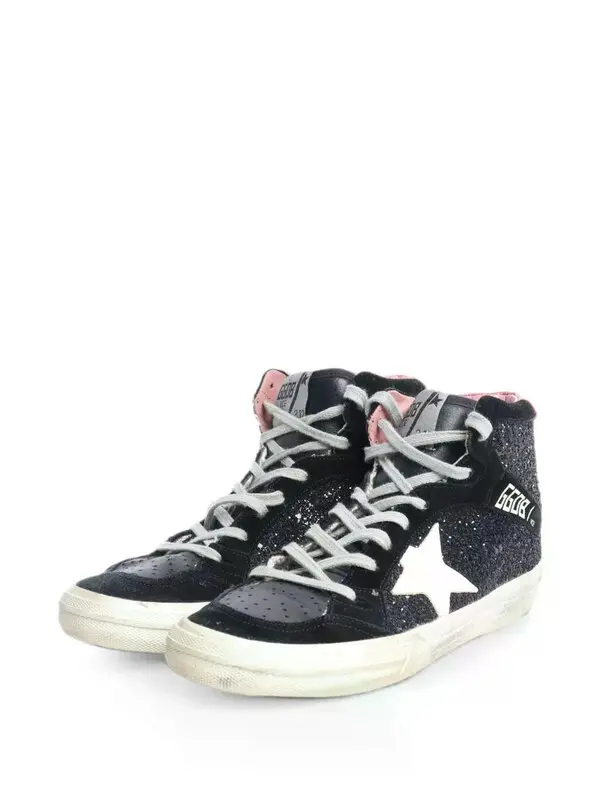 GOLDEN GOOSE Mid Star Glitter Sneakers