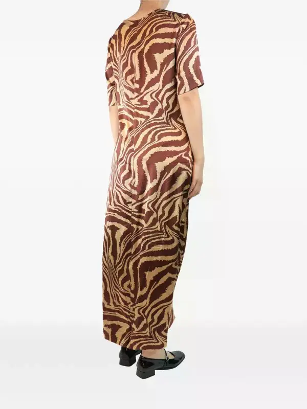 GANNI Animal-print Maxi Dress
