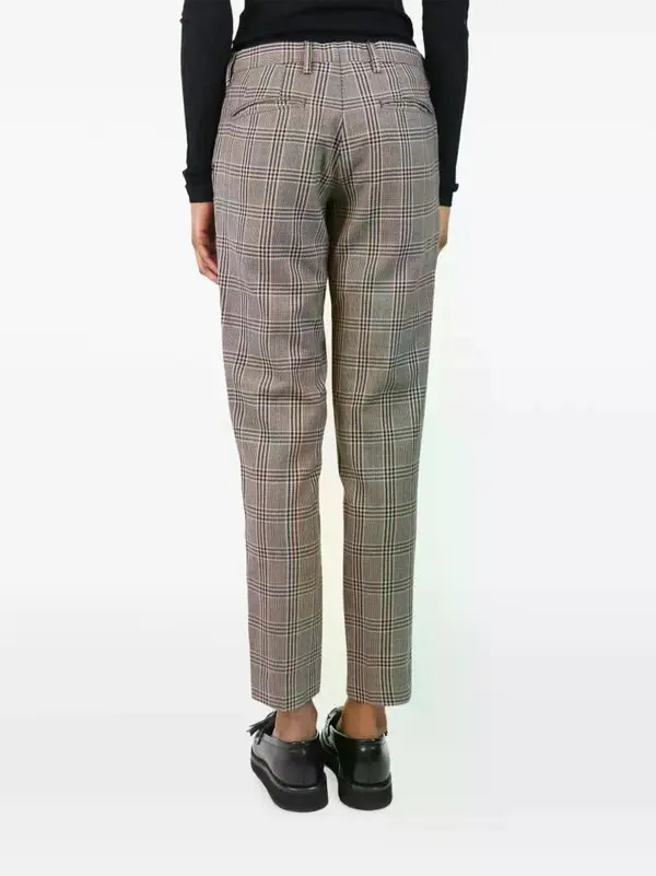 Dries Van Noten Wool Plaid Pattern Trousers