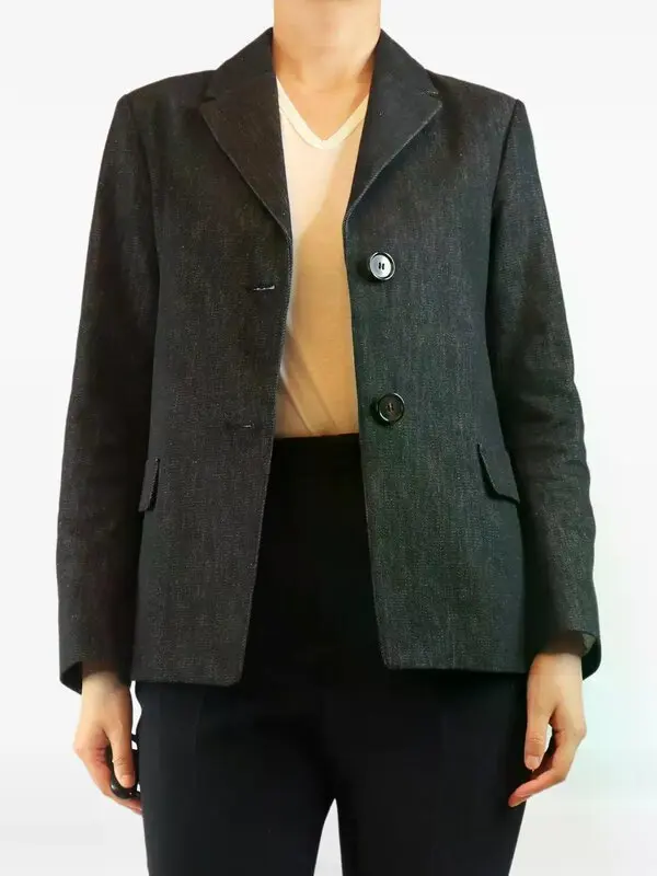 Max Mara Denim Single-breasted Blazer