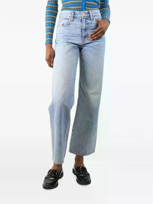 SLVRLAKE Bleached Effect Jeans - Blue