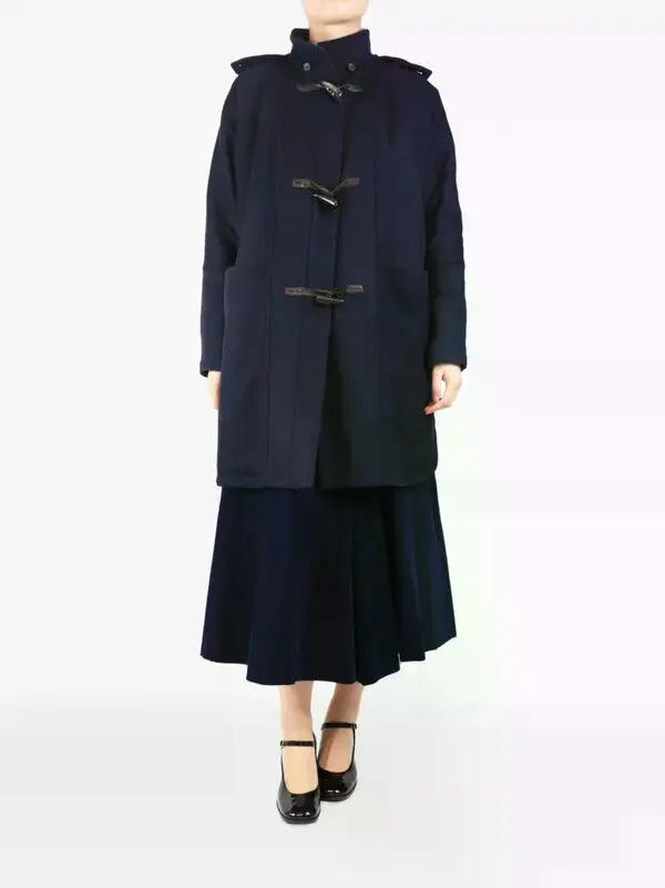 BAMFORD Hooded Duffle Single-breasted Coat - Blue