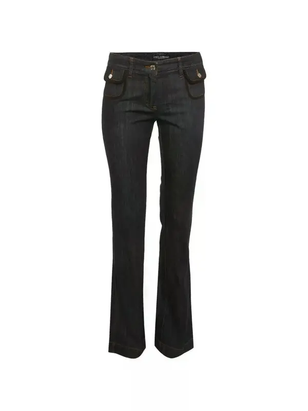 Dolce & Gabbana Flared Jeans With Contrast Stitching