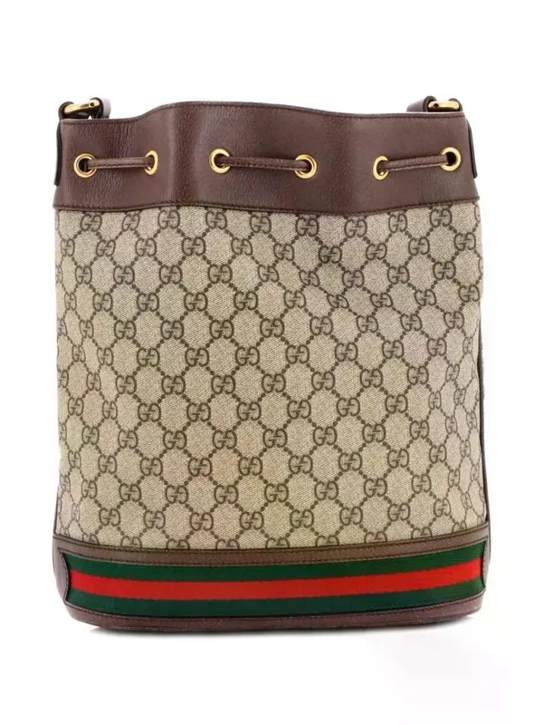 Gucci Ophidia Gg Coated Canvas Medium Bucket Bag