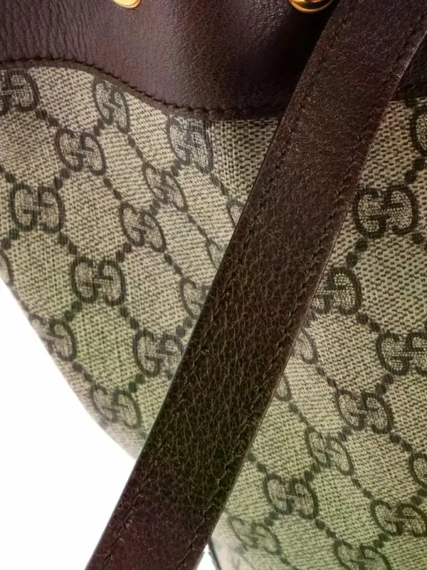 Gucci Ophidia Gg Coated Canvas Medium Bucket Bag