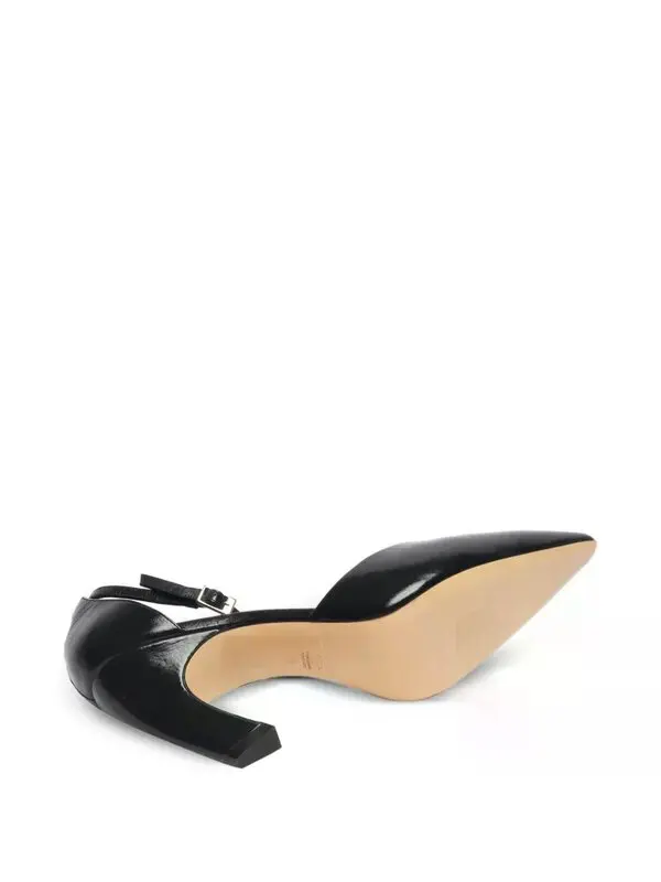 Le Monde Beryl Victoria Leather Heeled Pumps