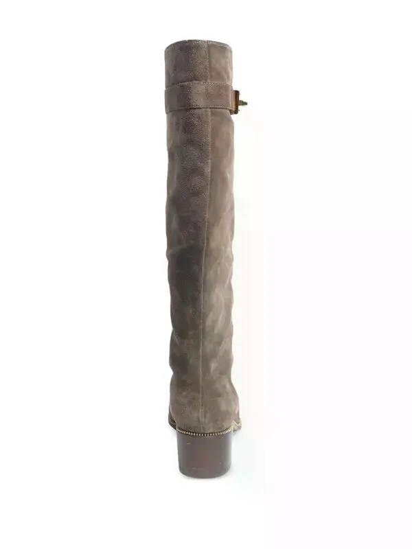 SERGIO ROSSI Turn-lock Knee-high Boots