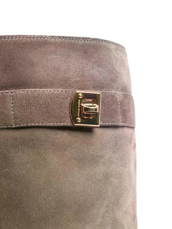SERGIO ROSSI Turn-lock Knee-high Boots