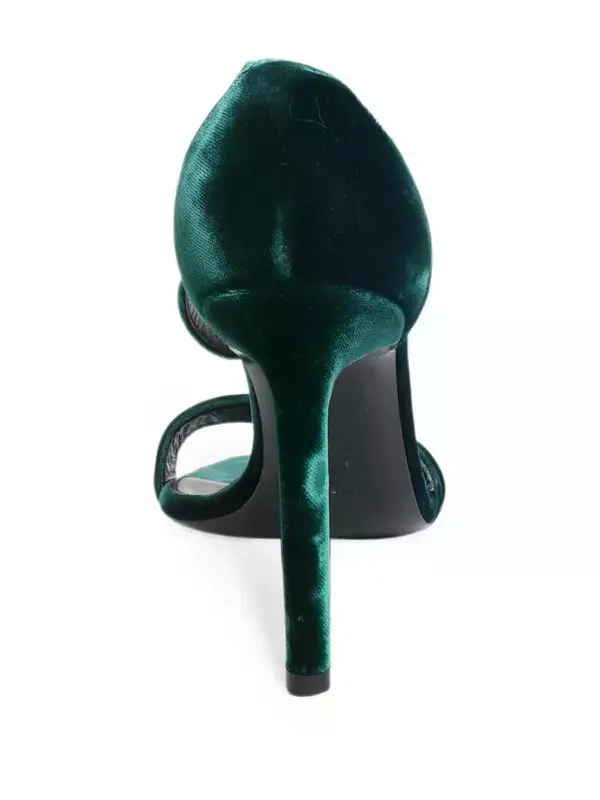 Saint Laurent Velvet Heeled Sandals