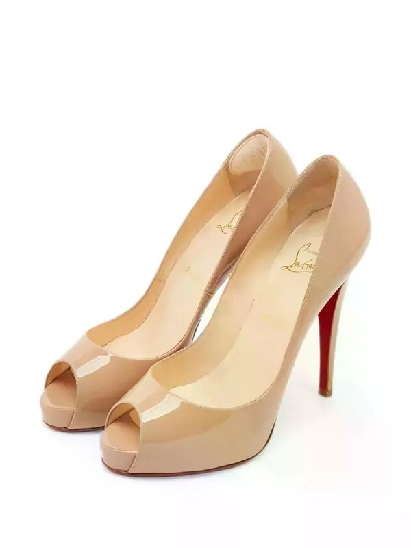 CHRISTIAN LOUBOUTIN Very Privé Peep Toe Platform Pumps
