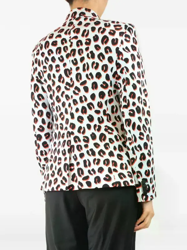 Veronica Beard Single-breasted Leopard-print Cotton Blazer