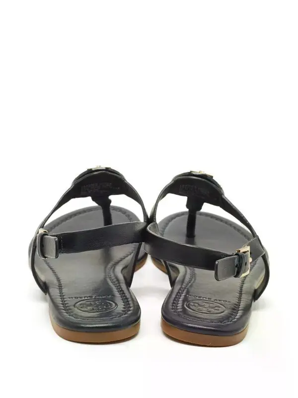 Tory Burch Logo Plaque Thong Sandals