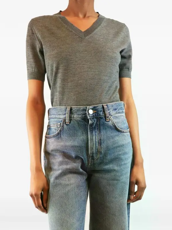 Brunello Cucinelli Monili V-neck Top