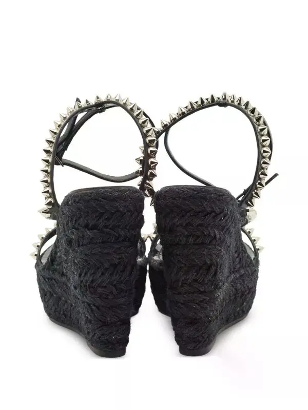 CHRISTIAN LOUBOUTIN Mafaldina Zeppa Spiked Wedge Sandals