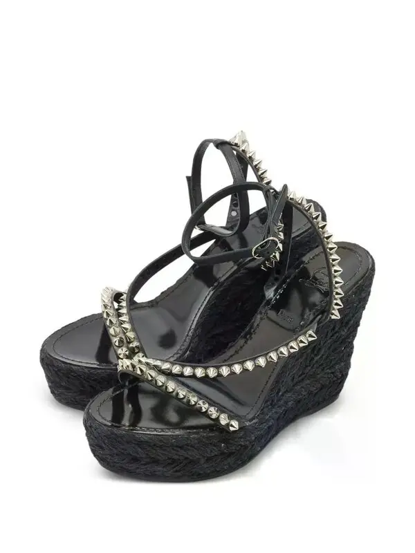 CHRISTIAN LOUBOUTIN Mafaldina Zeppa Spiked Wedge Sandals