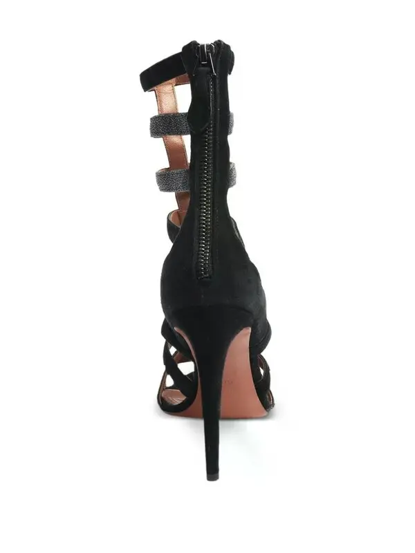 Alaïa Gladiator Suede Heeled Sandals