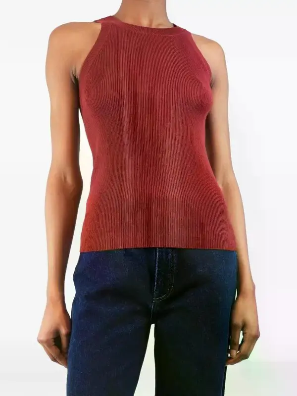 ISSUE TWELVE Ribbed Knit Tank Top