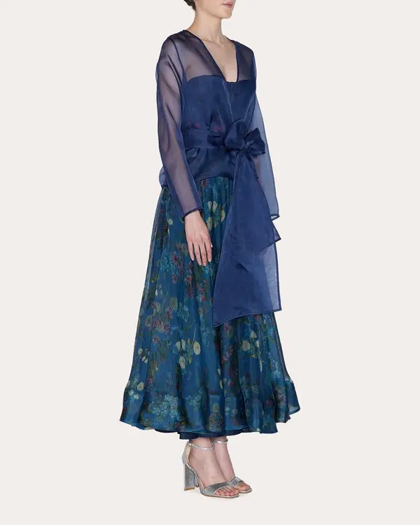 LIA COHEN Time Sheer Silk Organza Jacket