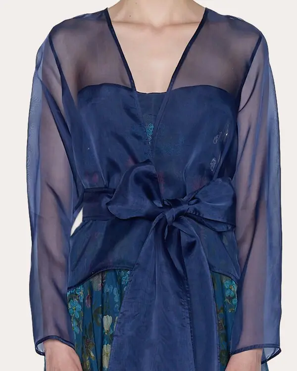 LIA COHEN Time Sheer Silk Organza Jacket