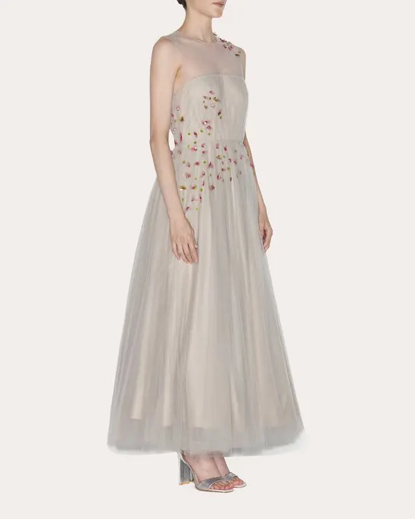 LIA COHEN Embrace Beaded Tulle A-line Gown