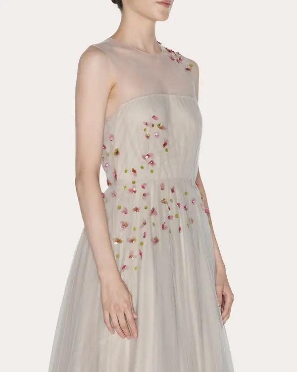 LIA COHEN Embrace Beaded Tulle A-line Gown