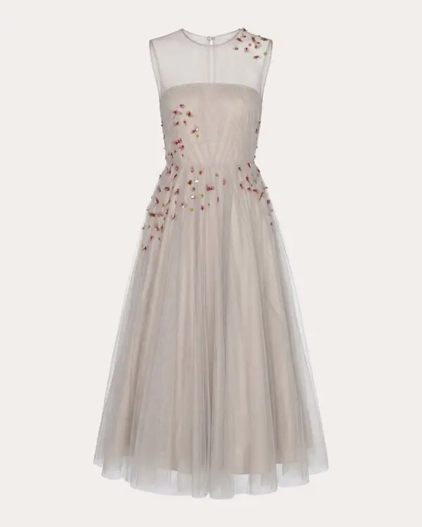 LIA COHEN Embrace Beaded Tulle A-line Gown